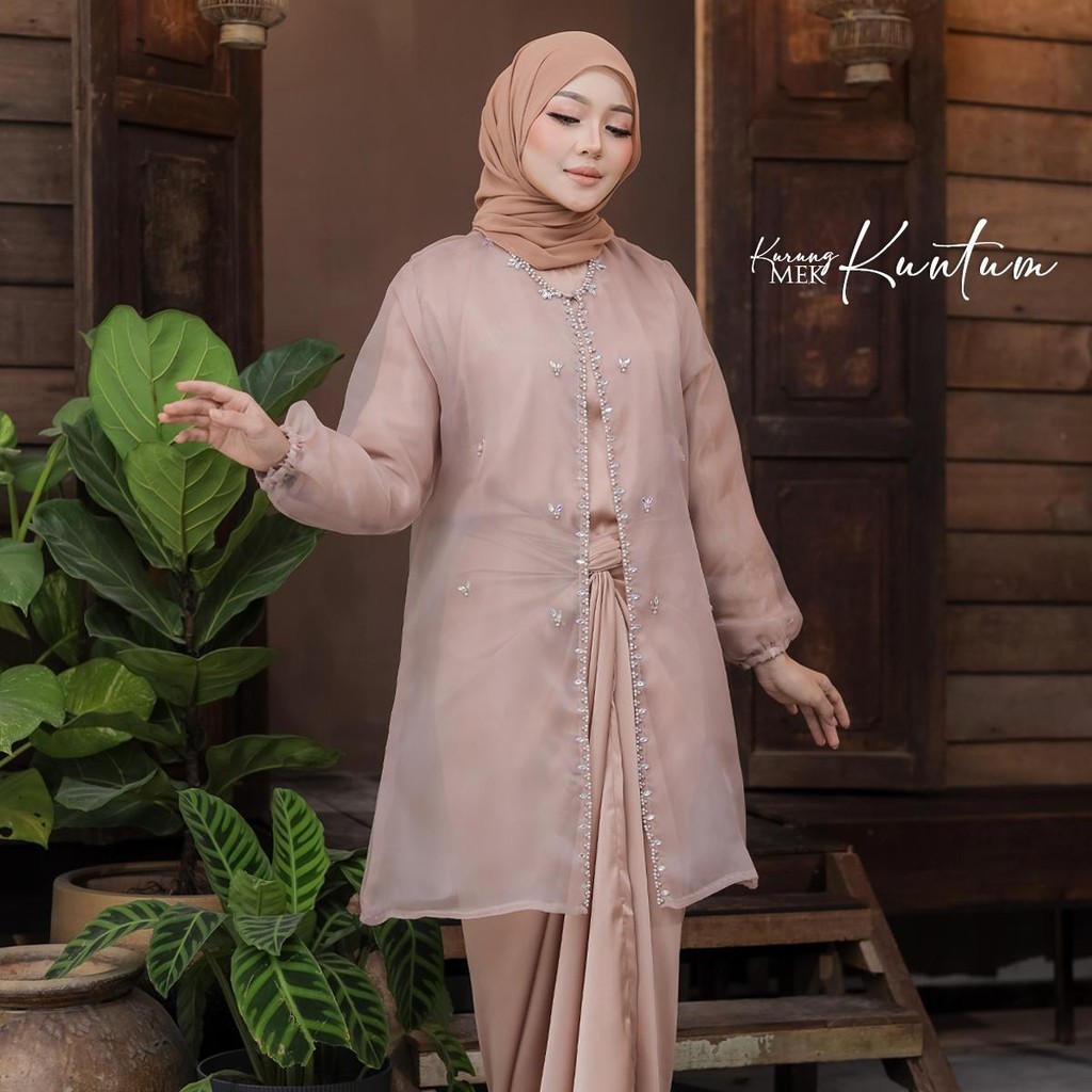 TUNIKMY Baju Kurung Mek Kuntum Exclusive Set Pario | Baju Raya viral ...