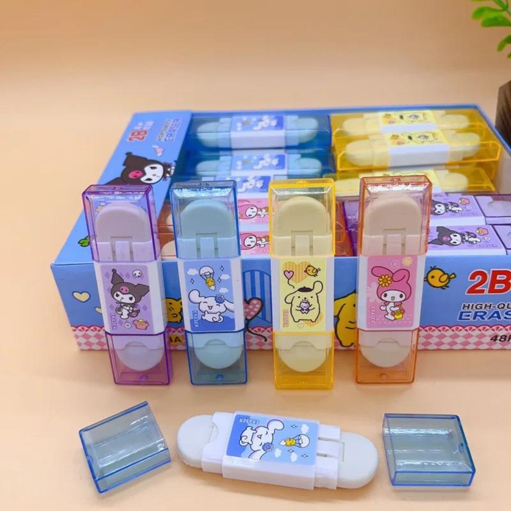 EASY1.SALES Sanrio 2 Head Eraser Student Stationery School Kuromi ...