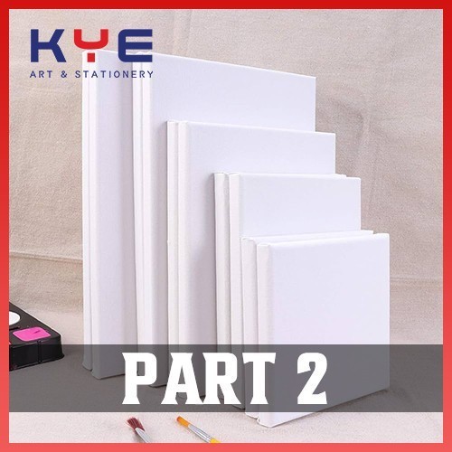 (Part2) Stretched Canvas Board Frame / kanvas lukis / drawing canvas ...