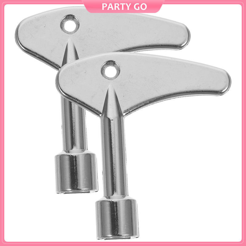 2 Pcs Elevator Key Spanner Wrench Electric Meter Metal Water Handle ...