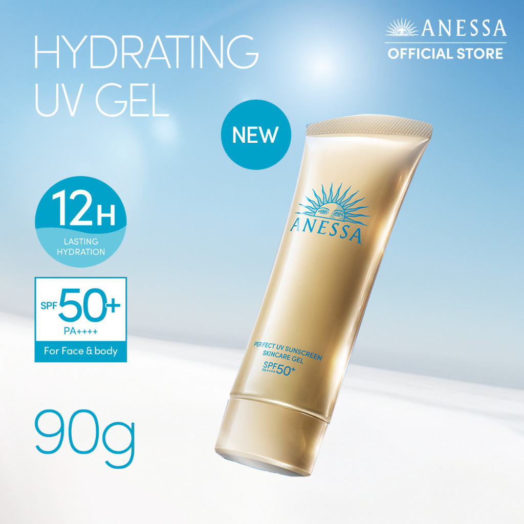 Anessa Perfect UV Sunscreen Skincare Gel - SPF 50 Sun Protection Sweat Resistant (90g) | Shopee ...