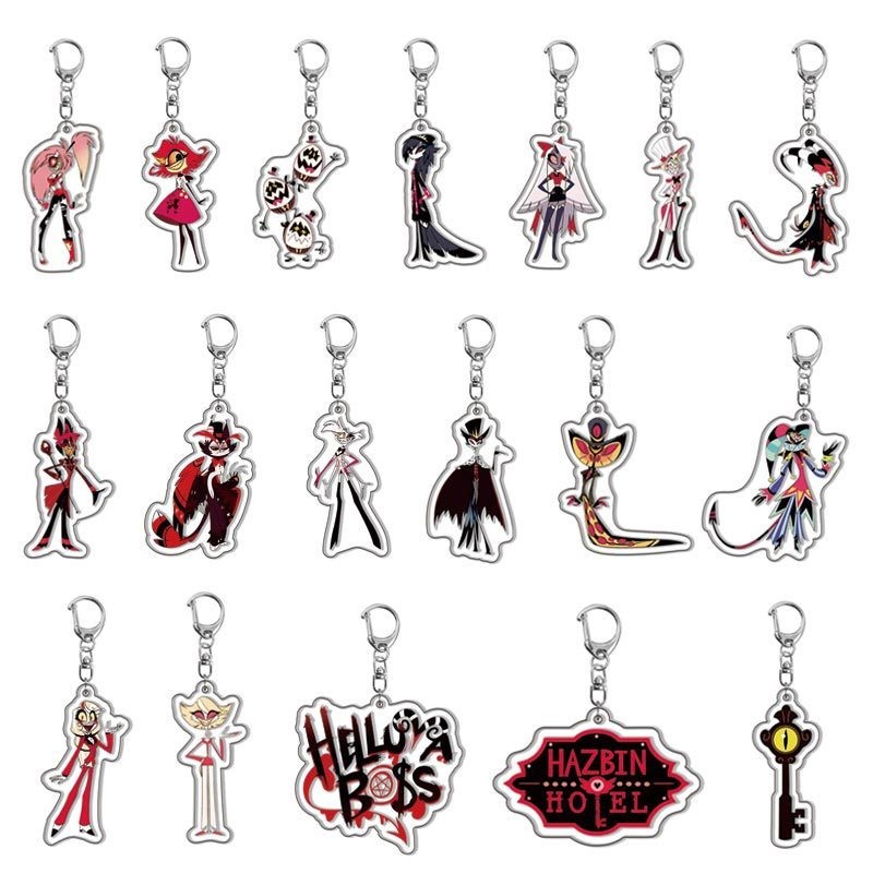 Hazbin Hotel KeyChain Women Alastor Key Chain for Men Charlie ...