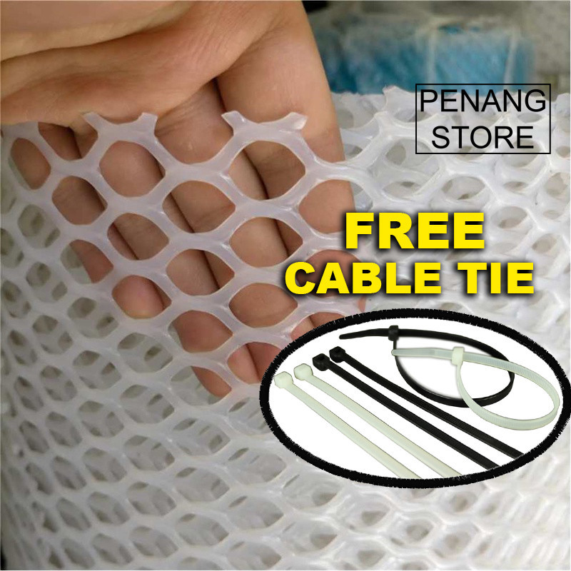 50cm & 1m Plastic Safety Net Balcony Railing Protection Net Halang ...