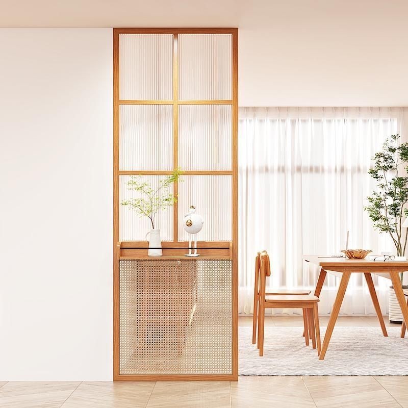 Screen Hallway Bedroom Block Solid Wood Glass Partition Living Room ...