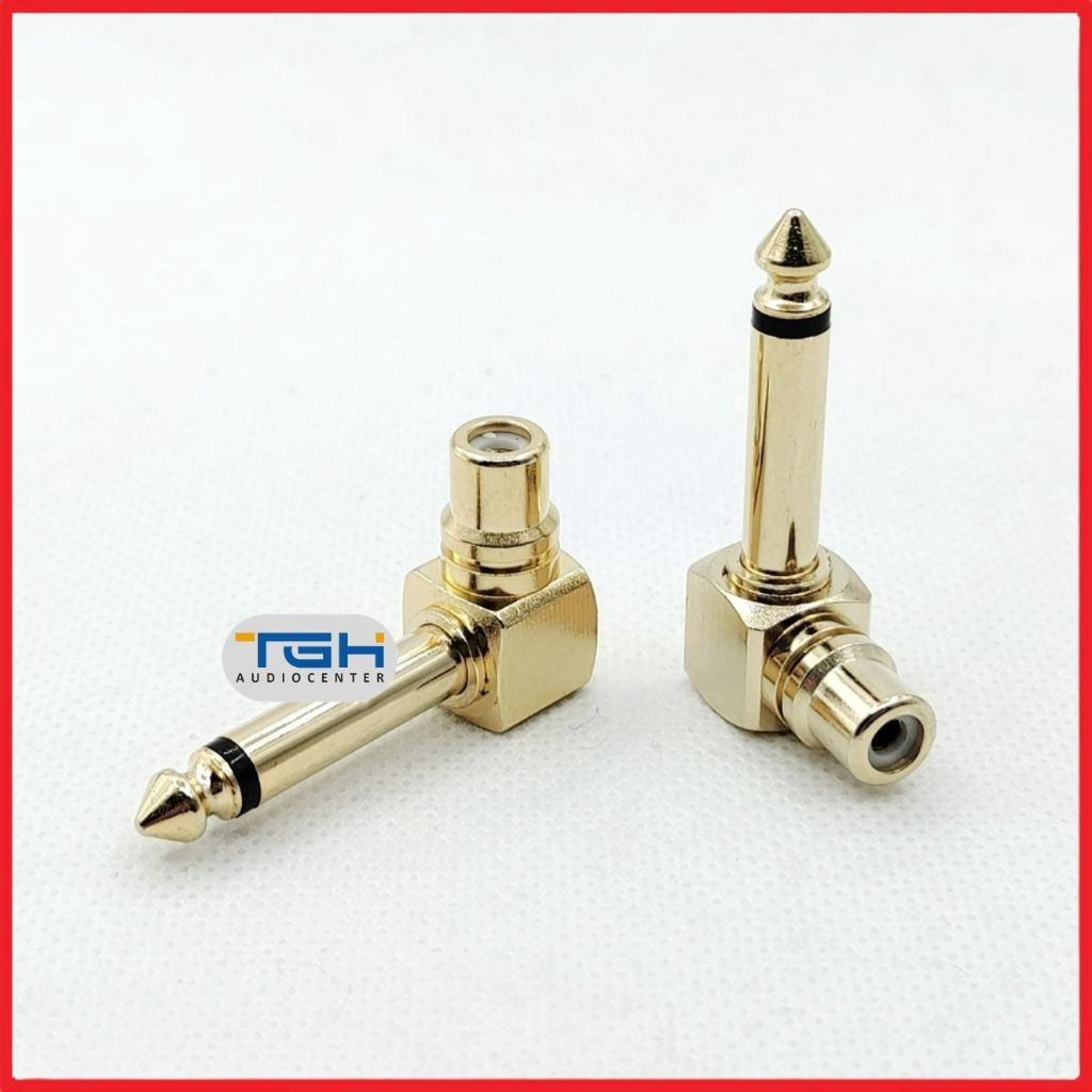 Connector Jack, 6mm connector to AV, RCA, Square Curved Lotus. (Price ...