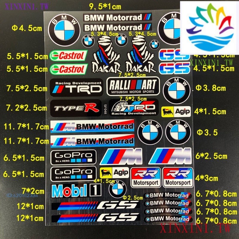 Tlto Suitable for BMW Logo BMW G310R/S1000RR/310GS Body Sticker Car ...