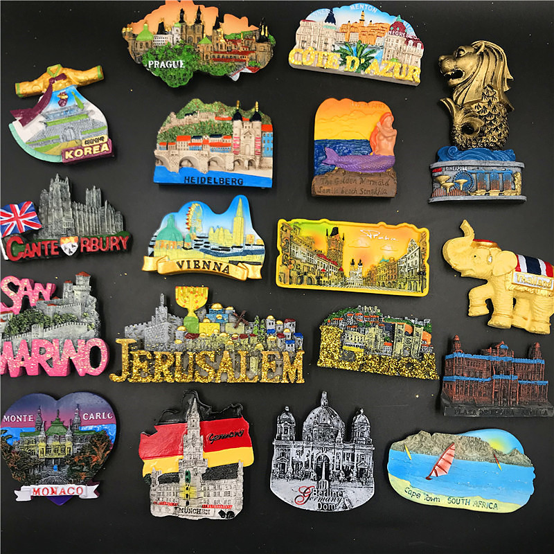Refrigerator Magnets Thailand Korea France Germany Vienna South Africa ...