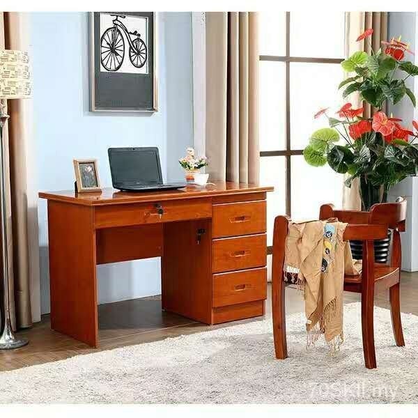 Solid Wood Desk Simple Modern Study Desk Computer Desktop Desk Writing ...