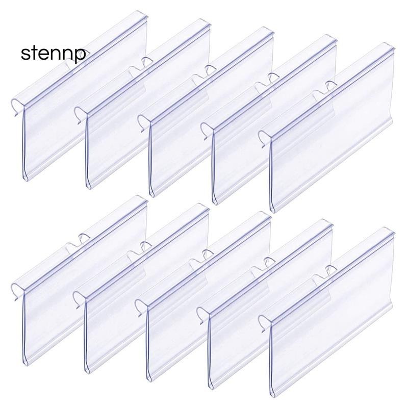 70PC 8X4.2cm Clear Plastic Label Holders for Wire Shelf Retail Price ...