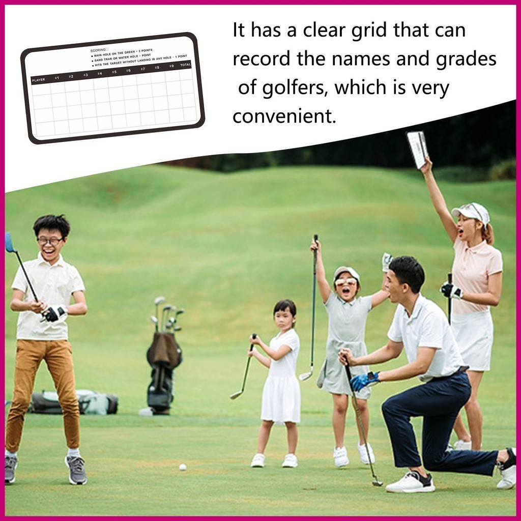 Golf Scorecard Board Reusable Data Record Board Erasable Whiteboard Dry ...