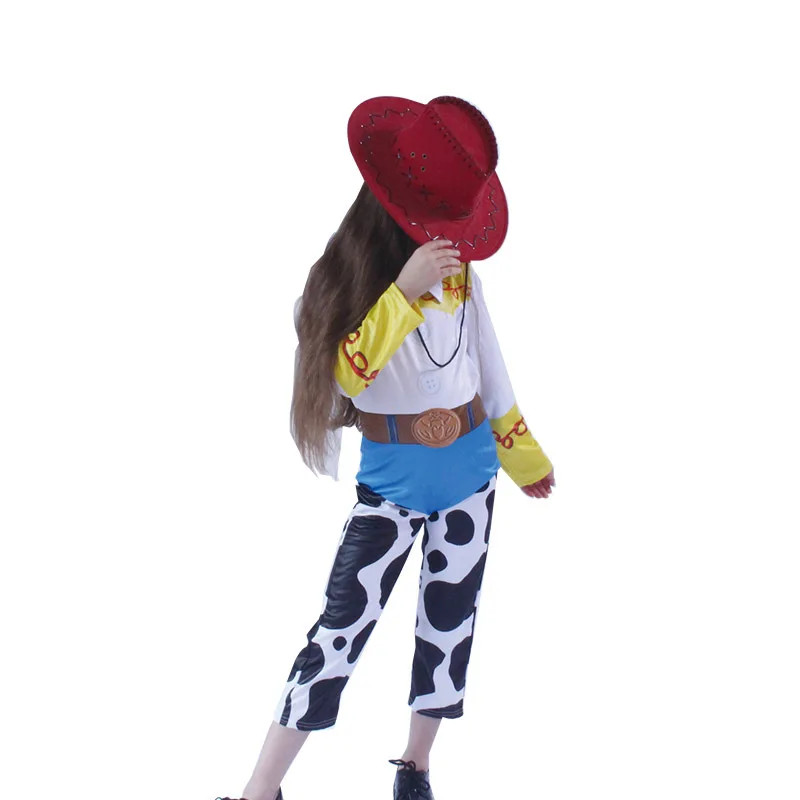 Cartoon Character Toy Story Cow Girl Jessie Cosplay Costume for Kids ...
