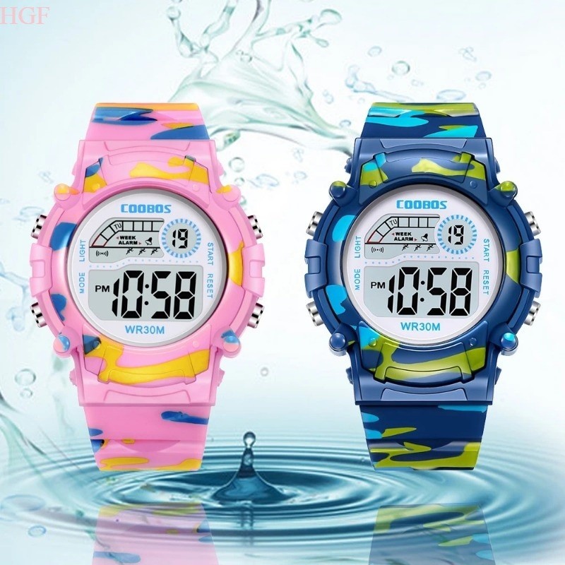 New Military Watch For Child Boy Girl Sport Digital Kids Watches Alarm ...