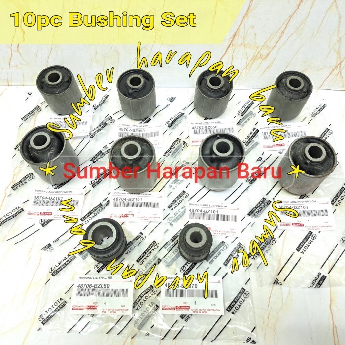 Rear Arm Bushings Set Upper Lower Top And Bottom And Lateral Grand New ...