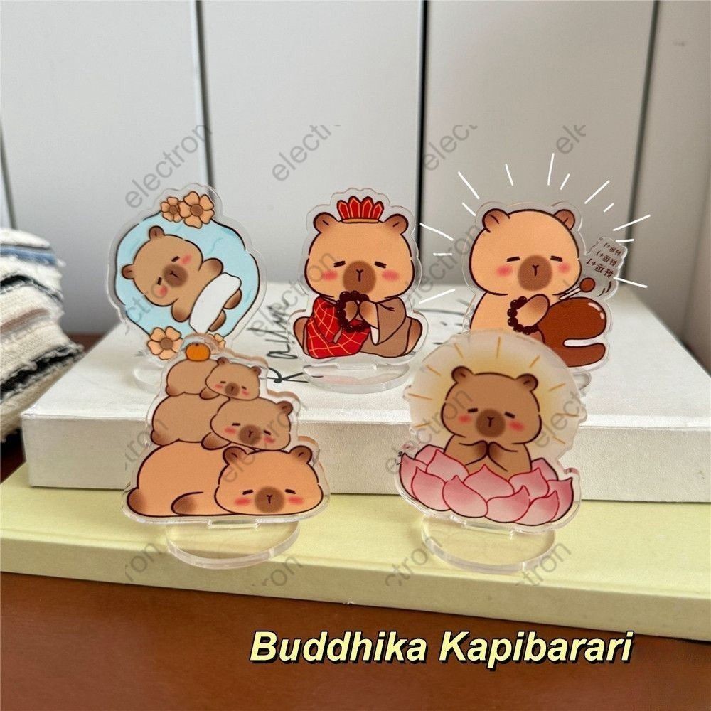 Capybara Stand Card,Inspirational Learning Capybara Acrylic Stand Card ...