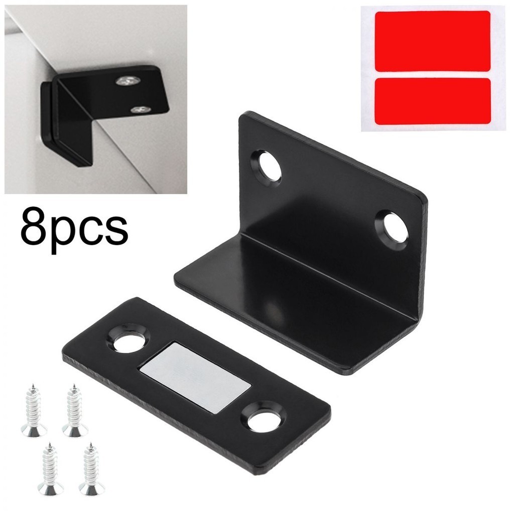 8pcs Modern Ultra Thin L-Shaped Cabinet Magnetic Catch for Drawer ...