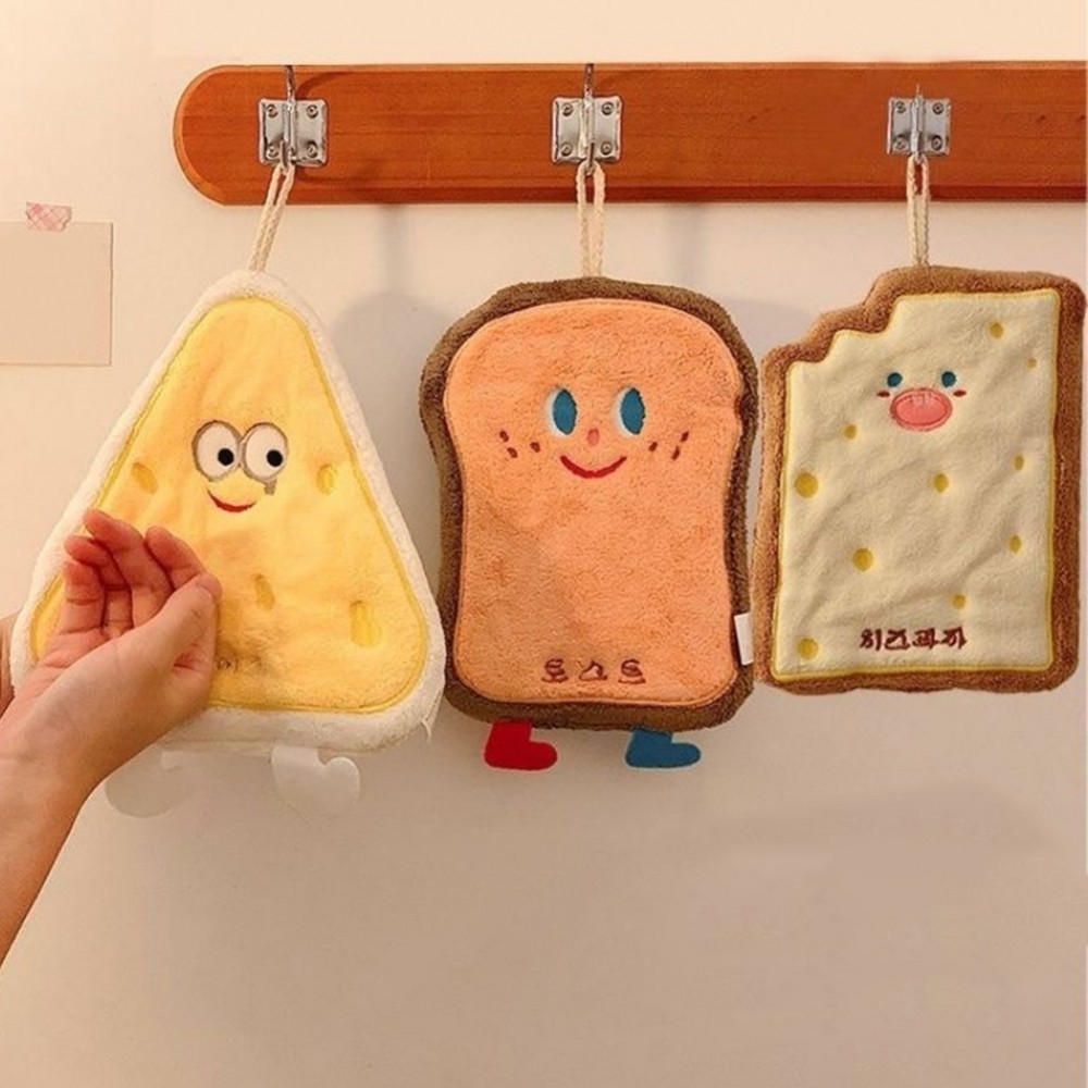 WELV-Kitchen and Bathroom Essential Quick Drying Hanging Rag with ...