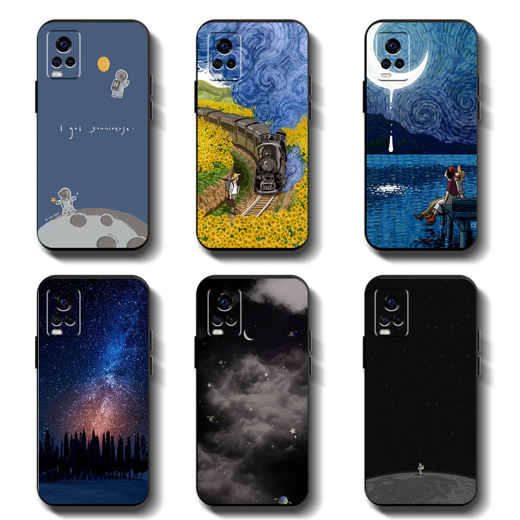 Black Soft Case for VIVO V20 V2021 V2040 V2025 V20pro Anticrack Casing ...