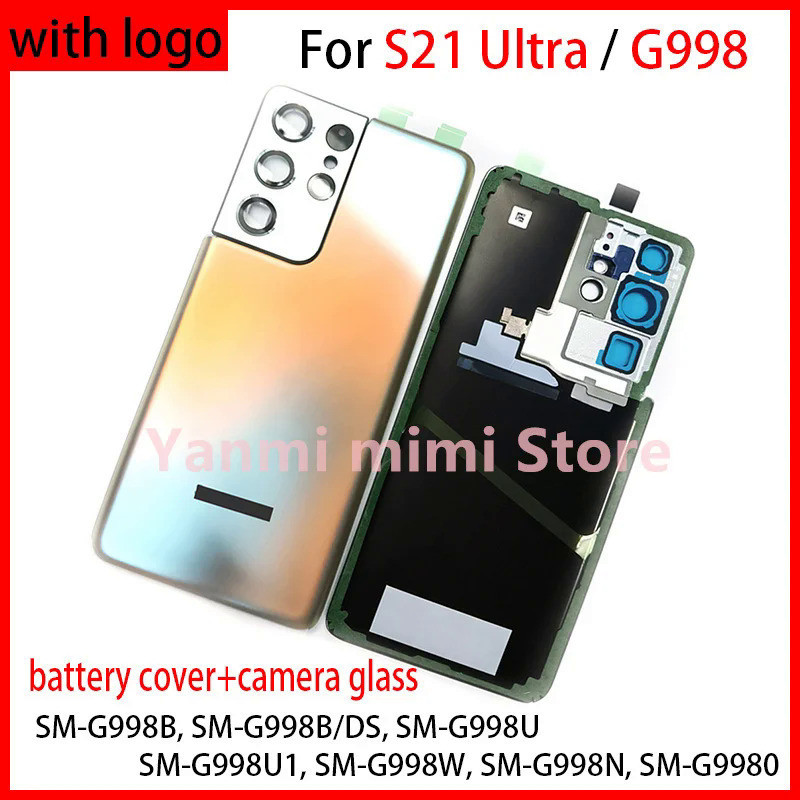 Original Rear Glass For Samsung Galaxy S21 Ultra 5G S21u S21Ultra G988 ...