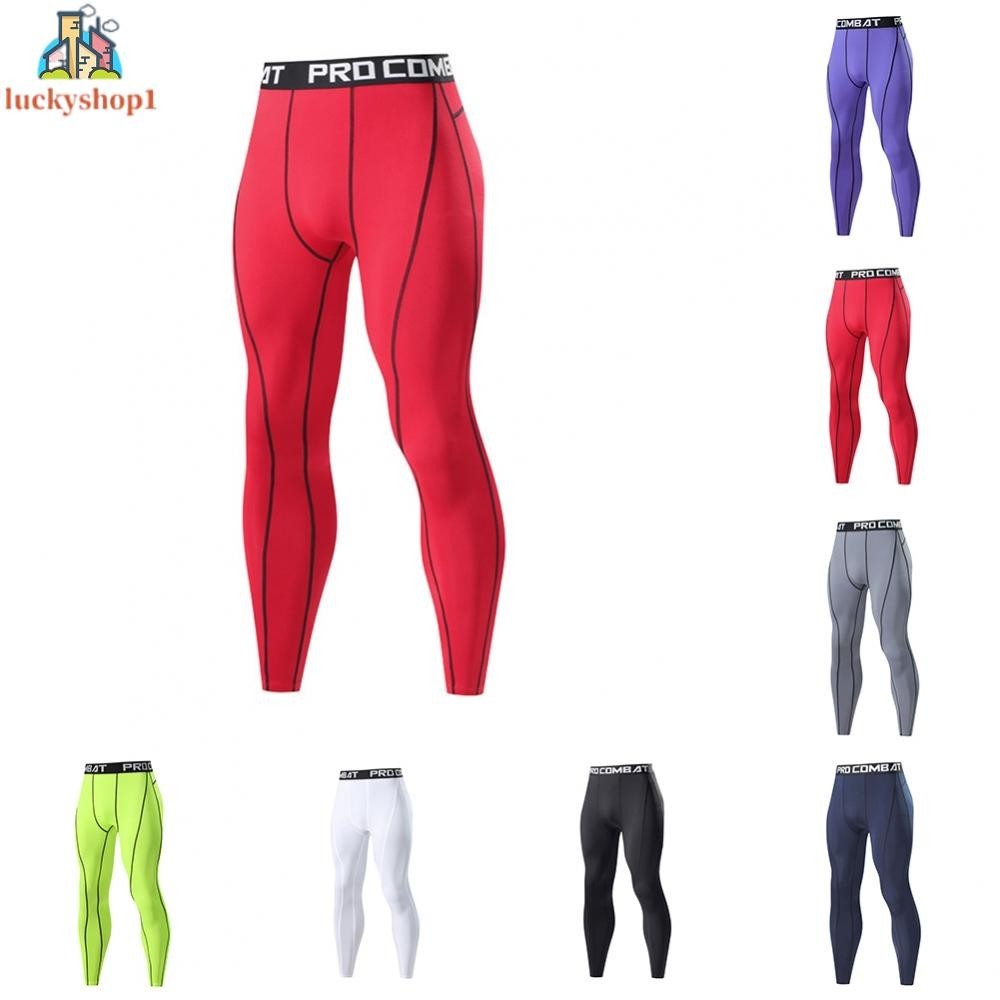 Men's Compression Pants for Running Fitness Training Gym Skin Tight ...