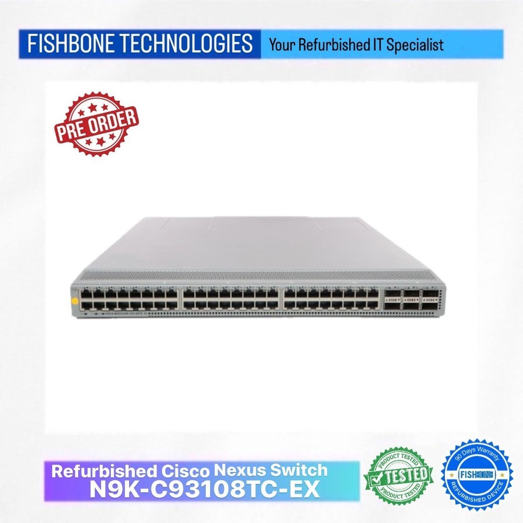 Cisco Nexus N9K-C93108TC-EX Switch (Refurbished) | Shopee Malaysia