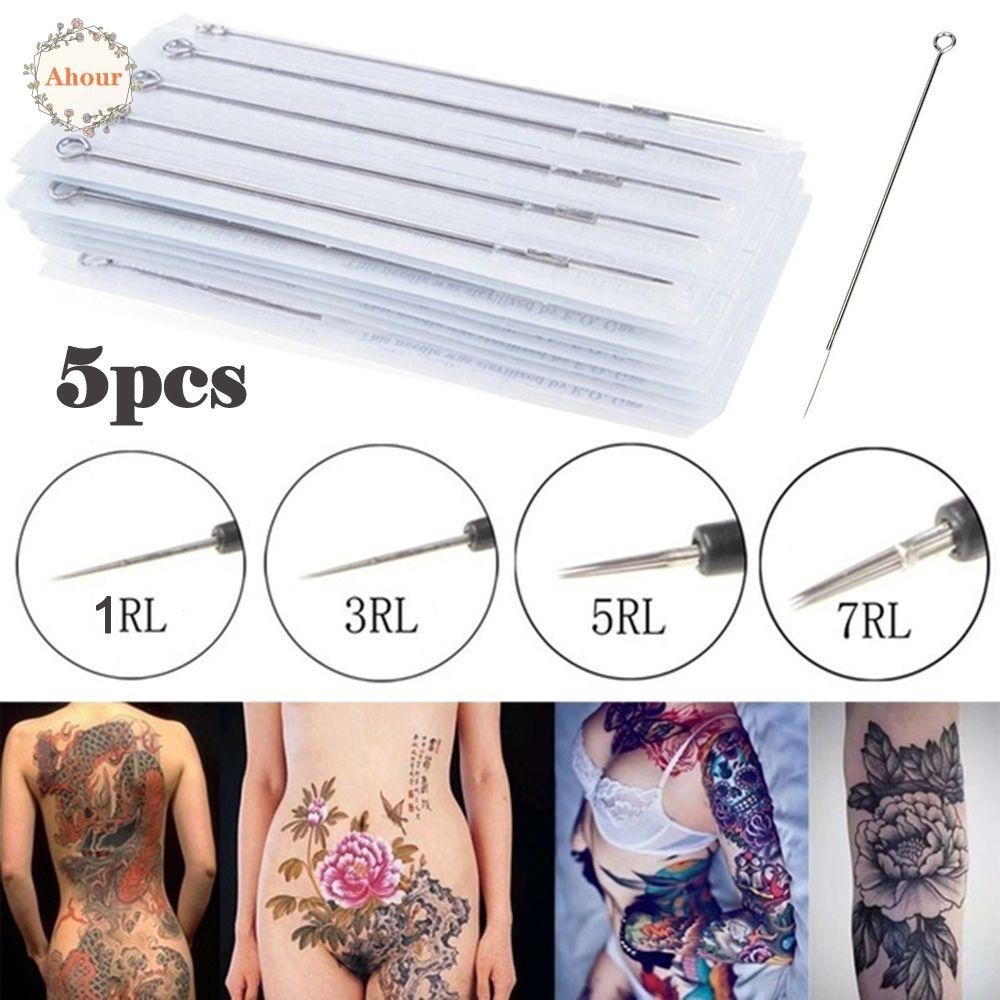 AHOUR Tattoo Needles Disposable Professional Stainless Steel Sterilized ...