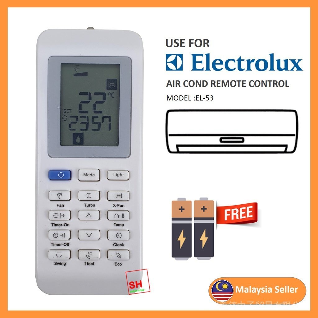 Electrolux air cond air conditioner remote control for replacement EL ...