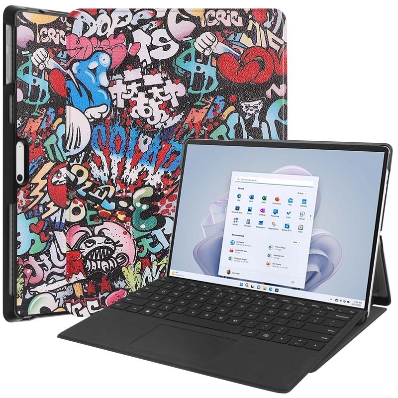 Kick stand case for Microsoft Surface Pro 11 PU leather flip cover ...