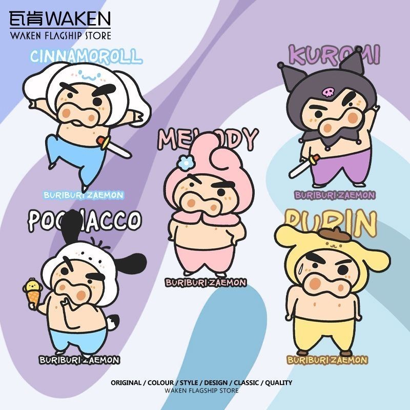 2024sanrio Co-Brand Fat Toot Zaemon Pig Pig Crayon Shin-Chan Q Version ...