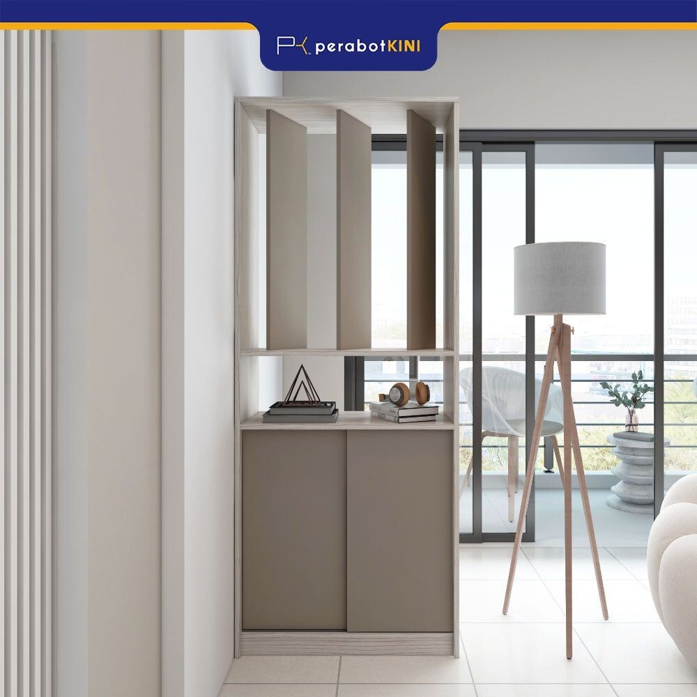 [SIAP PASANG] PerabotKINI Nova Divider (DV800-PW+CL) E1 Grade Melamine ...