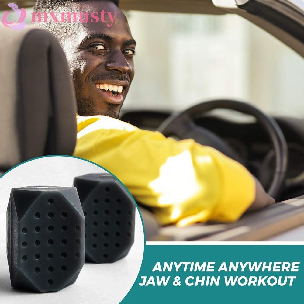 MXMUSTY Jaw Exerciser Bite Muscle Men Facial Face Lifting Slim Face ...