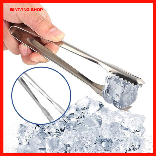 Food Tongs 6 Inch Stainless Steel Ice Cubes BBQ Grill Kitchenware ...