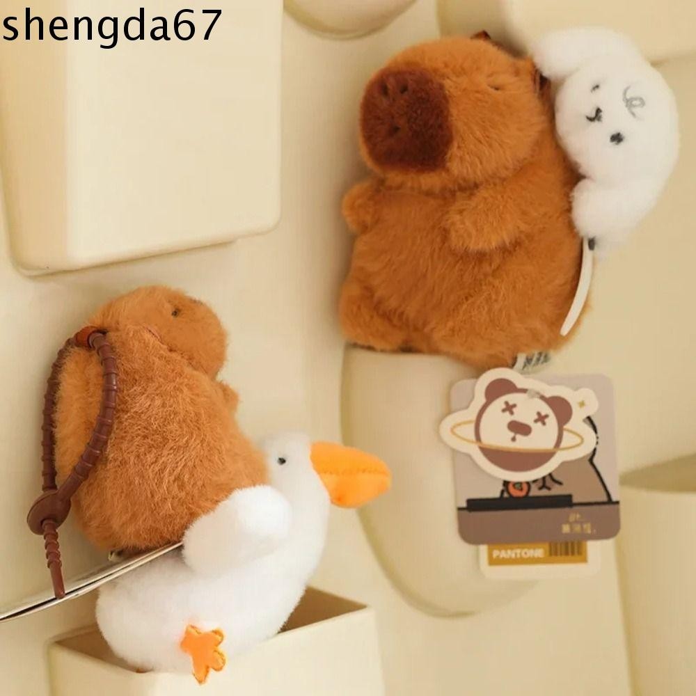 SHENGDA Capybara Plush Pendant, Goose Stay Wire Capybara Plush Keychain ...