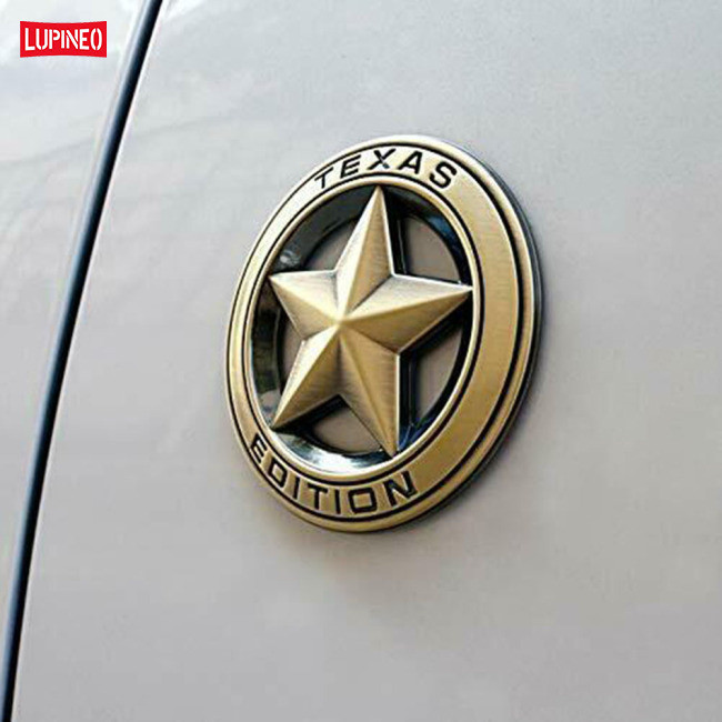 Promotional price!! Car Five-pointed Star Badge Sticker Colorful ...