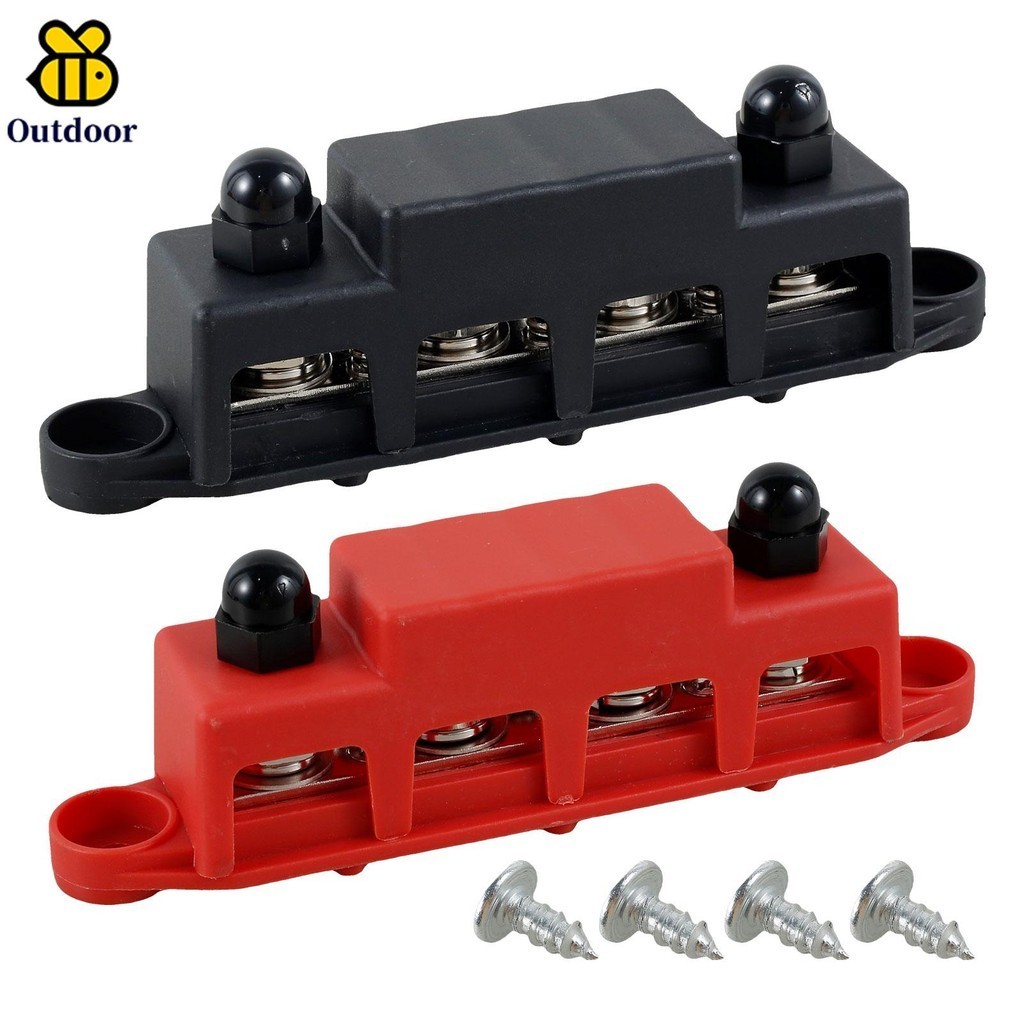 Power Distribution Block 250A 48V DC Bus Bar Battery Power Distribution ...
