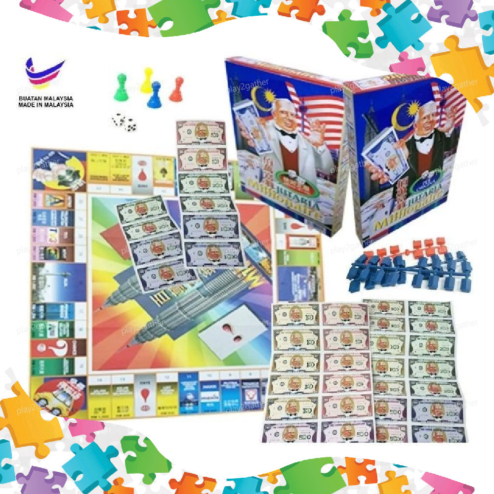 Billionaire/Millionaire Jutaria 大富翁 Original Traditional Board Games ...