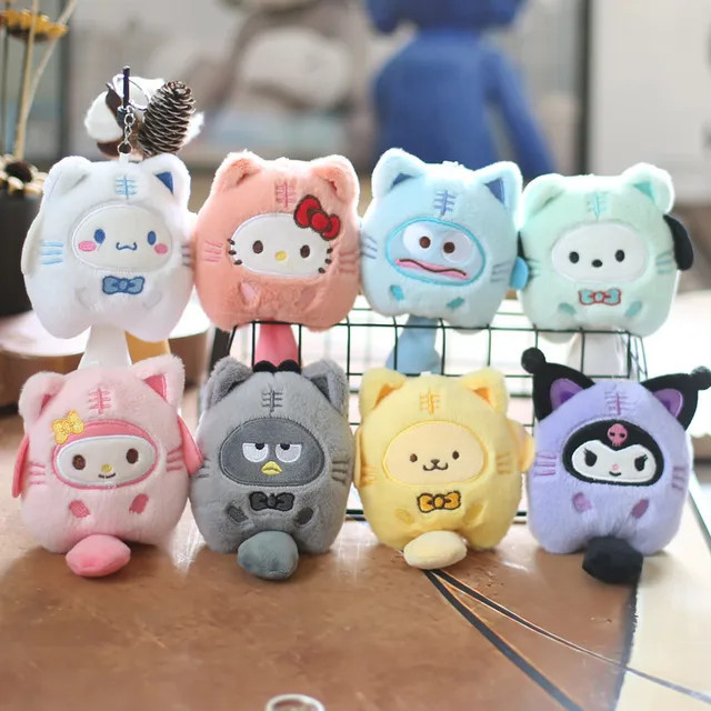 GANTUNGAN Sanrio CAT KEYCHAIN CUTE OTTER DOLL KEY HELLO KITTY POCHACHOO ...
