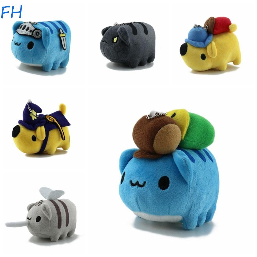 FENGHA Bugcat Pendant, PP Cotton Blue Cat Toy Bugcat Capoo Keychain ...