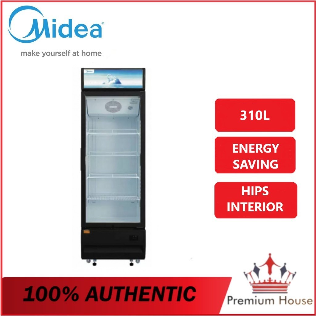 Midea Chiller Showcase 310L R600A Eco Fridge Refrigerator MDRZ434FGG30 ...