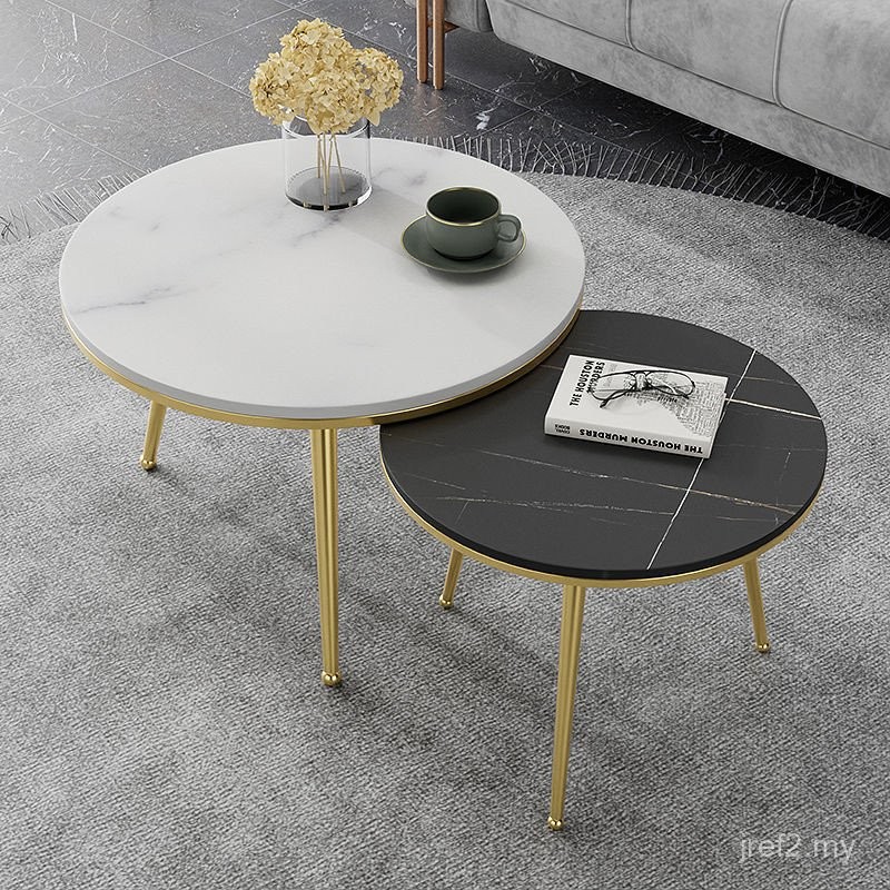 Light Luxury Triangle Slate Coffee Table Influencer Small Apartment ...
