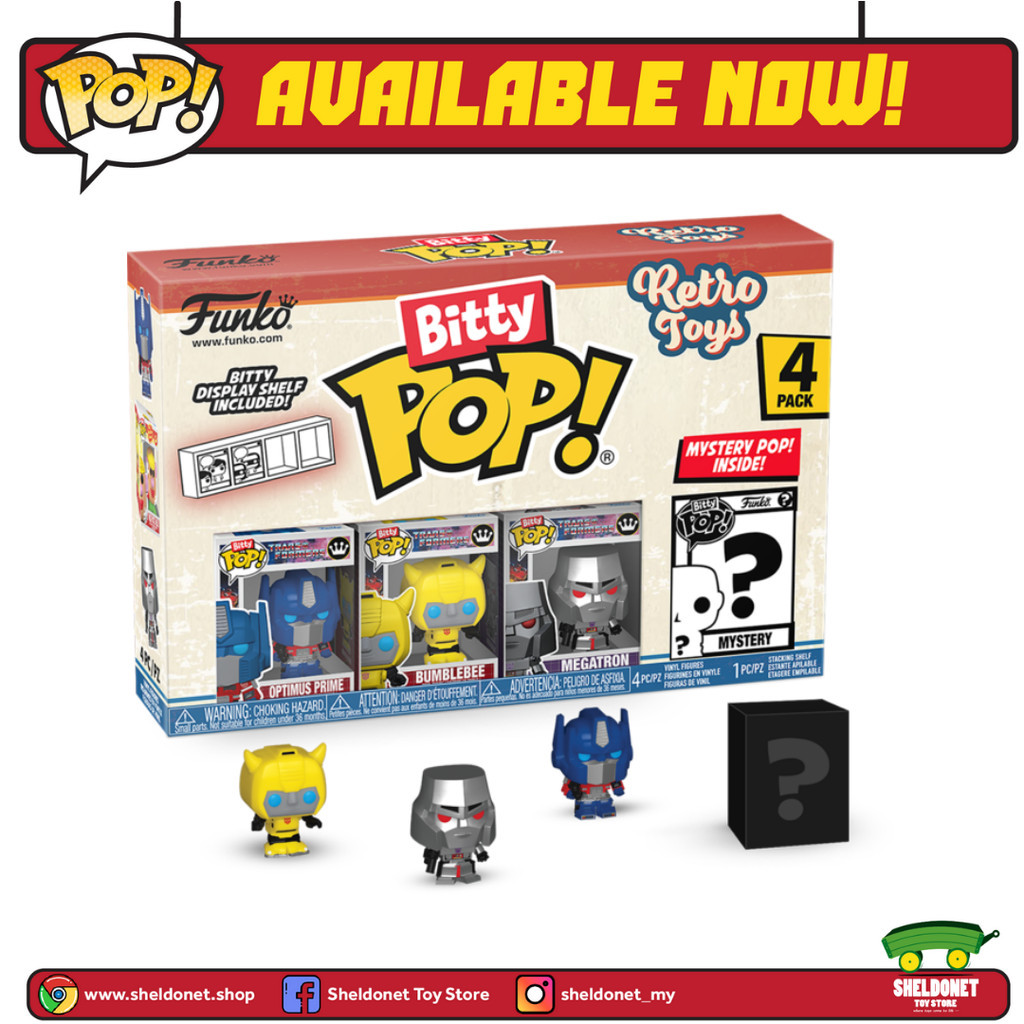 Funko Bitty Pop!: Retro Toys - Transformers [Optimus Prime] (4-Pack ...