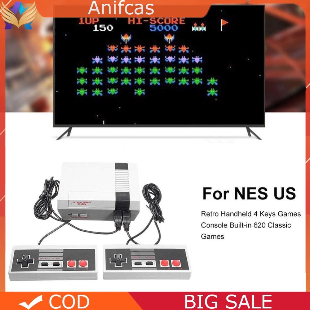 Retro Handheld 4 Keys Games Console Built-in 620 Classic Games for NES ...