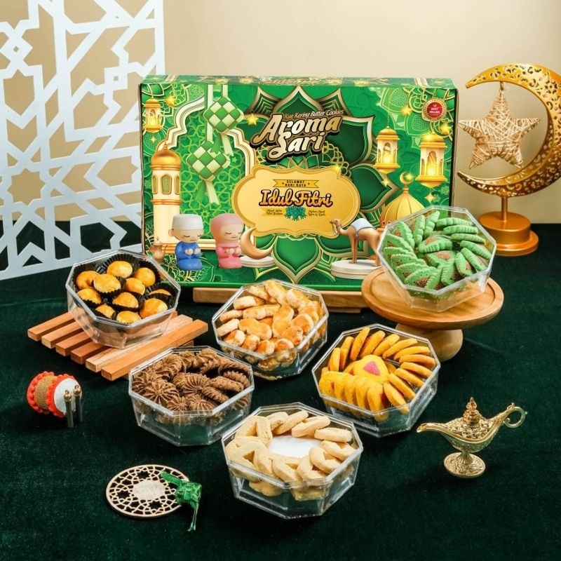 Csb lebaran / hari raya idul fitri sari flavored cookies @ 6 jars ...