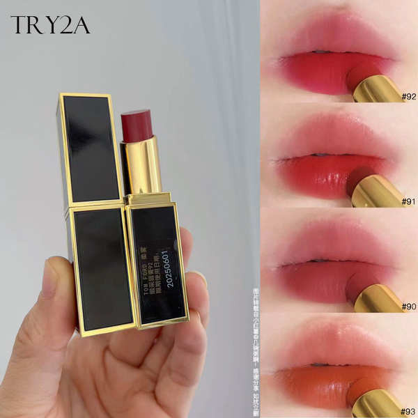 lipstick liptint waterproof Tf New Style Fine White Black Tube Lipstick ...