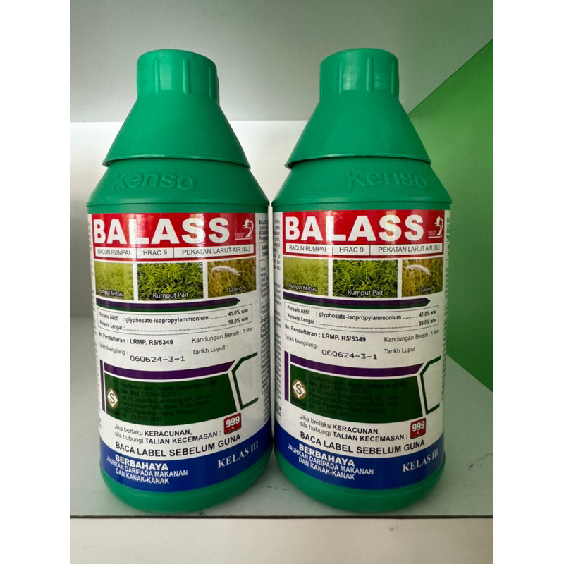[ORIGINAL] 1L 4L BALASS Kenso (Sama Roundup Ecomax Ken up) Glyphosate ...