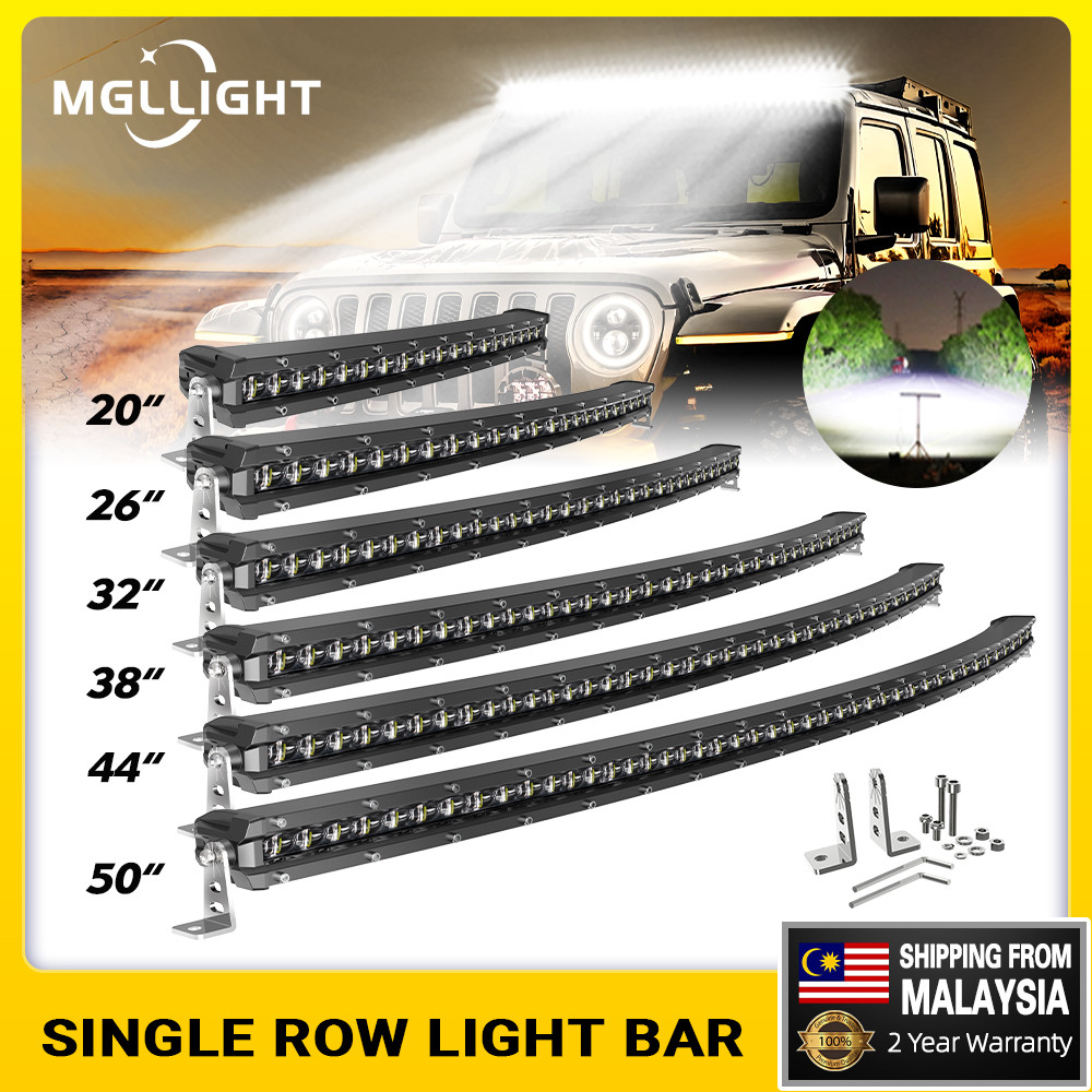 Single Row Ultra Slim Curved 12D LED Light Bar 20inch 32inch 38inch ...
