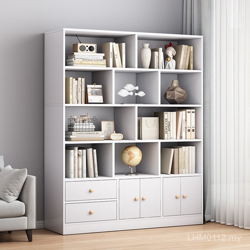 Household Bookshelf Living Room Display Cabinet Multi-Layer Cabinet ...