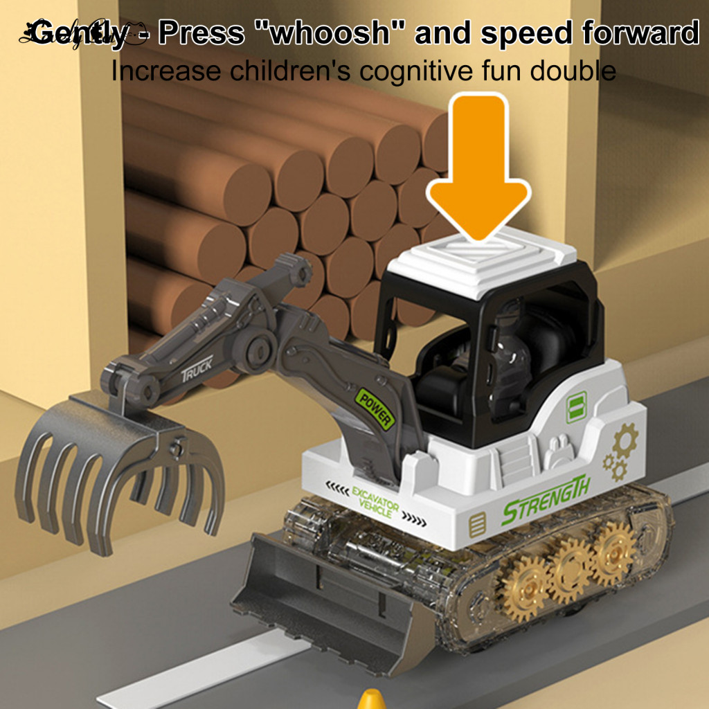 Kids Construction Vehicle Toy Engineering Car Toy with Movable Digging ...