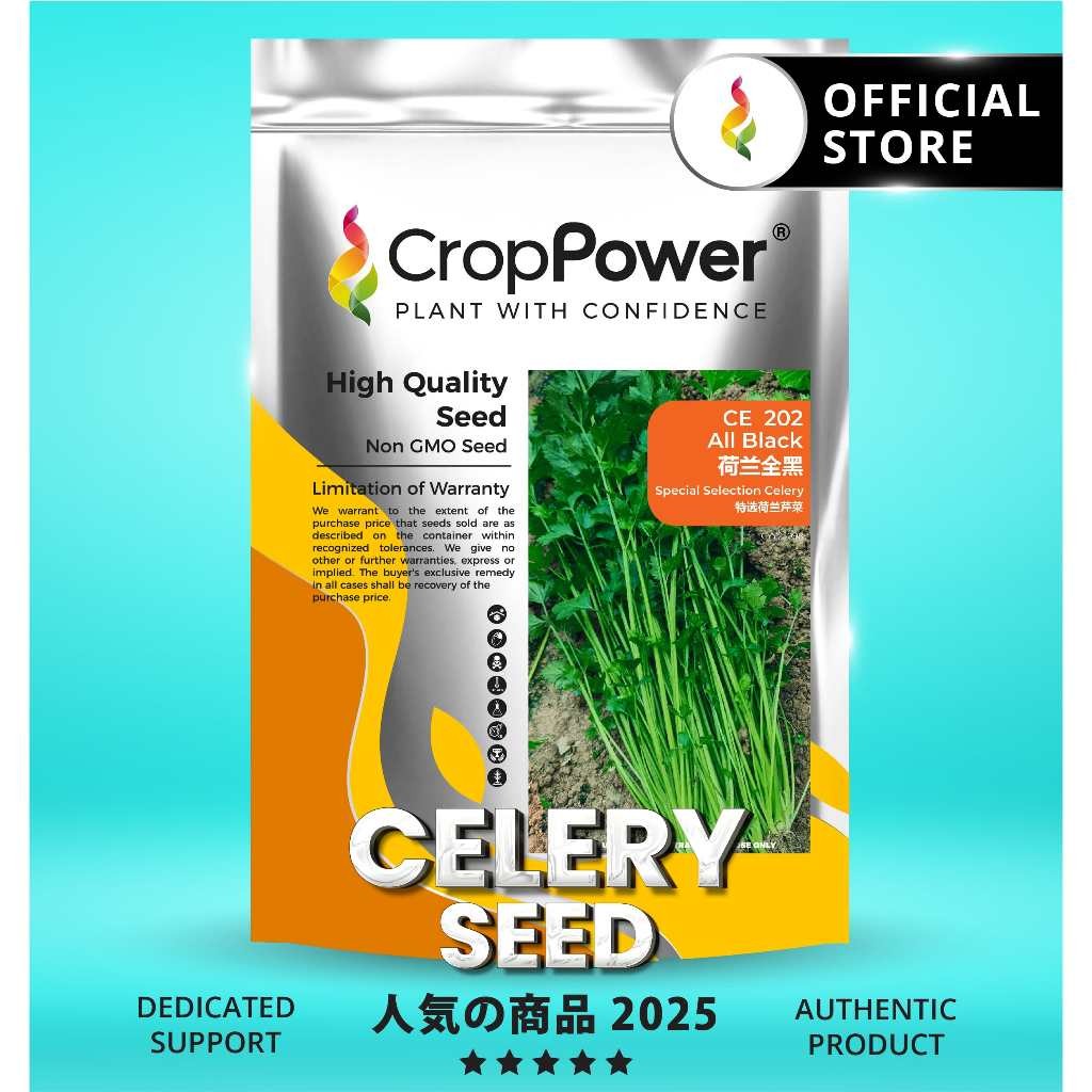 (100 GRAM) Biji Benih Daun Sup Saderi All Black 荷兰全黑 CE202 CROP POWER ...