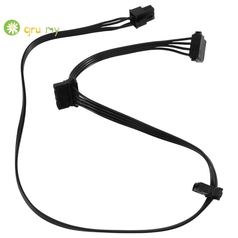 PCIe 6 Pin 1 to 3 Molex IDE Power Supply Cable Modular PSU 4 Pin ...