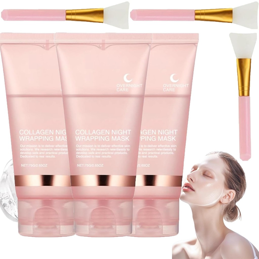 Quia Korean Face Mask,Collagen Night Wrapping Mask,Peel Off Collagen ...